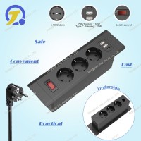 Quality EU Standard Embedded Desktop Socket with 20W Type-C Fast Charging 18W USB-A and for sale