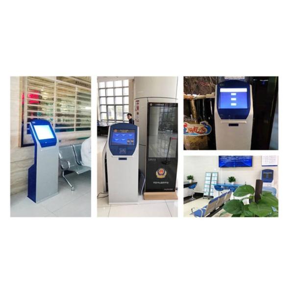 Quality 17 Inch Queue Management System Touch Screen Ticket Kiosk Queuing Ticket Machine for sale