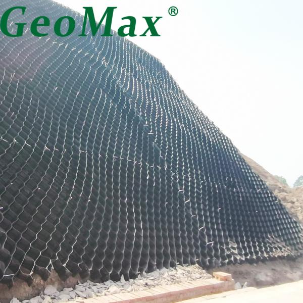 Quality 14.2kN/m Textured Perforated Geocell 25kN/m Tensile Strength Slope Protection for sale