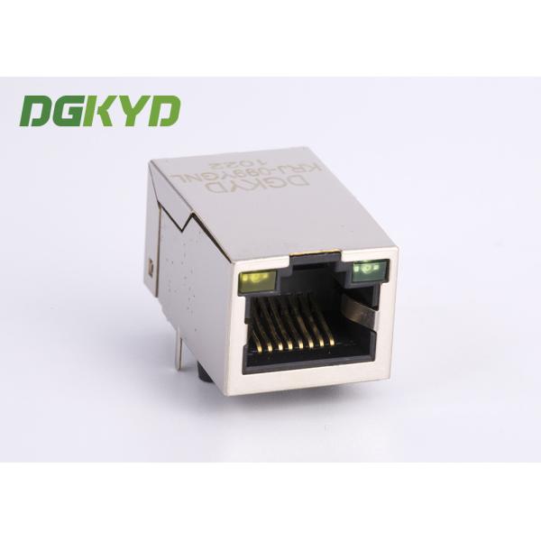 Quality 100BASE single port Tab up RJ45 PCB Connector with Transformer for network for sale