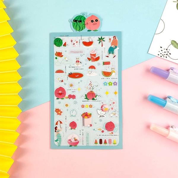Quality Oil Glue Vinyl Cartoon Stickers Good Tear Resistance Security Seal Stickers OEM for sale