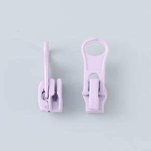 Quality Durable Purple Auto Lock Slider 3# Nylon Secure Zipper Slider For Clothing for sale