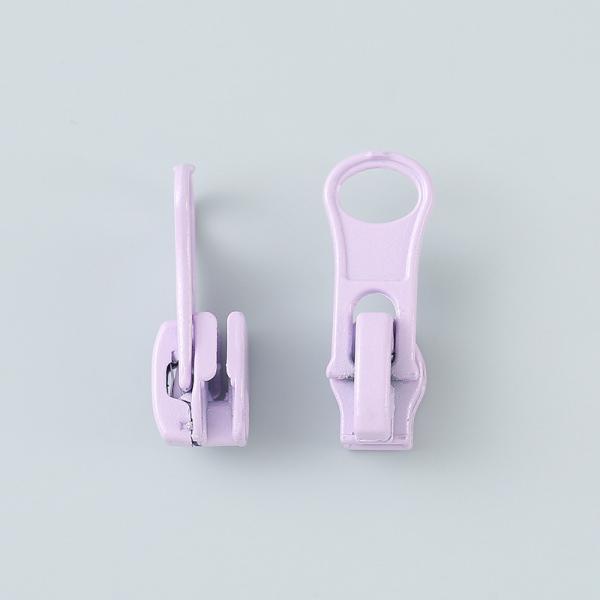 Quality Durable Purple Auto Lock Slider 3# Nylon Secure Zipper Slider For Clothing for sale