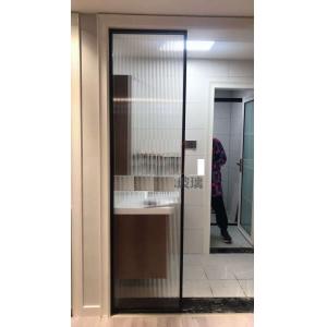 Quality OEM Framed Curved Tempered Patterned Glass Solid Structure for sale