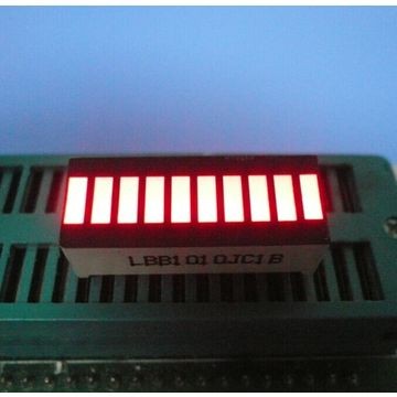 Quality Yellow 10 LED Light Bar with 10 Segment LED Display in Compact 25.4 x 10.1 x 7 for sale