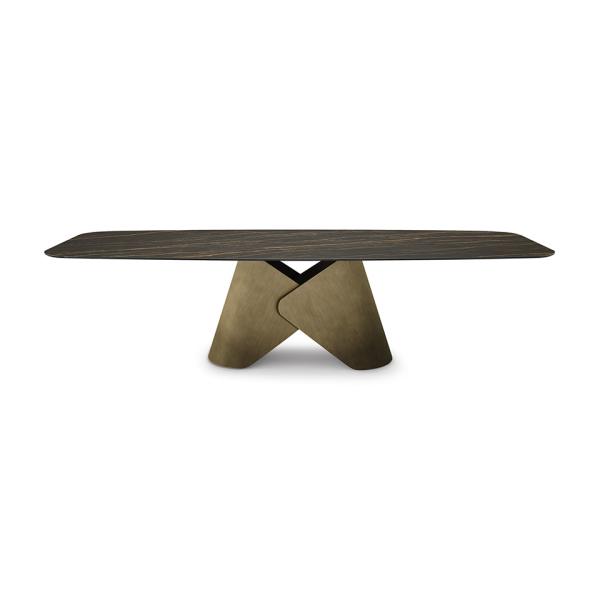 Quality Modern Living Room Furniture Design Ceramic Marble Top Dining Table Home Furniture for sale