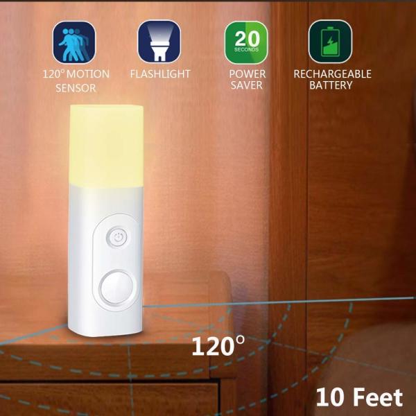 Quality Portable Table 1.8W 9Pcs Led USB Rechargeable Motion Sensor Light for sale