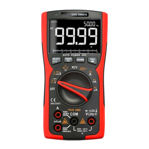 Quality 10MΩ 10A AC DC Digital Multimeter 600V 999.9KHz 9.999MHz for sale