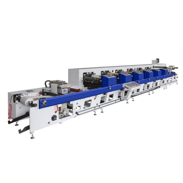 Quality High Speed Automatic 4 6 8 Color Flexo Roll To Roll Sticker Lable Printing for sale