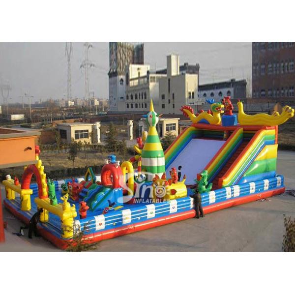 Quality 20x10m outdoor kids giant inflatable amusement park made of 1st class pvc tarpaulin from China inflatable manufacturer for sale