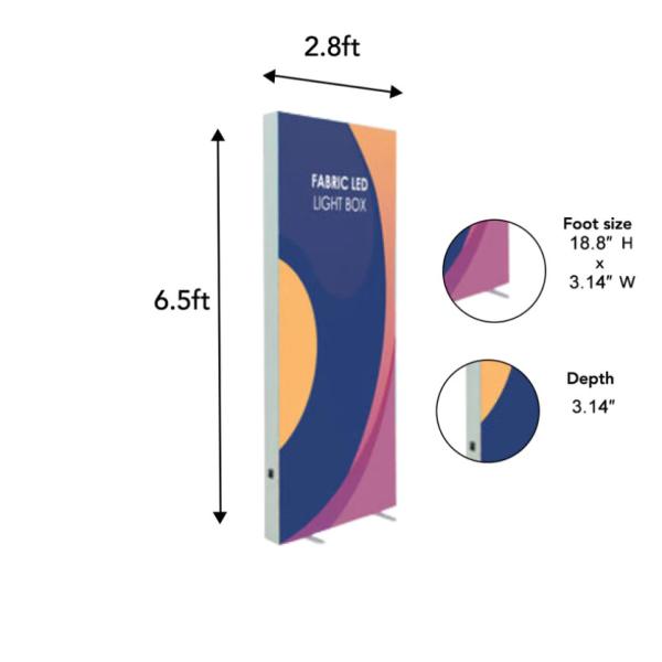 Quality Aluminum Frame LED Seg Fabric Lightbox Frameless Light Box Lightweight for sale