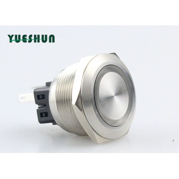 Quality Round Momentary Push Button Switch , Momentary Contact Push Button Switch 25mm for sale