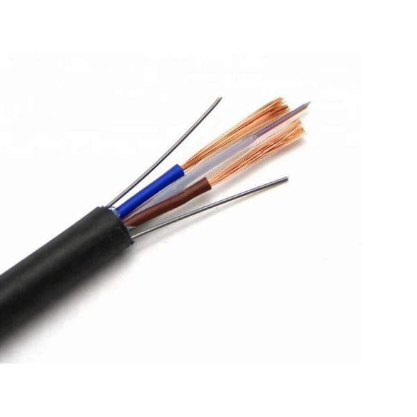 Quality Hybrid Copper Fiber Optic Network Cable With Black TPU LSZH Jacket Customized for sale