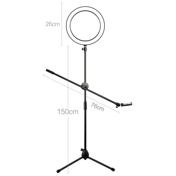 Quality White Warm Soft 2000g Tripod Selfie Ring Light , 6 Inch Selfie Ring Light for sale