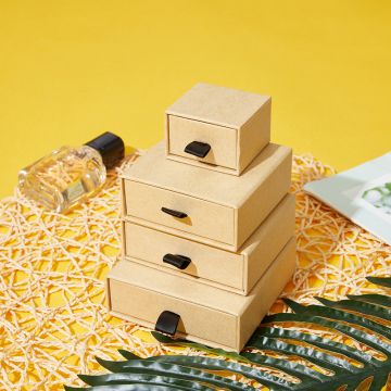 Quality Cardboard Jewelry Drawer Storage Box Packaging Box Customized Logo With Velvet for sale