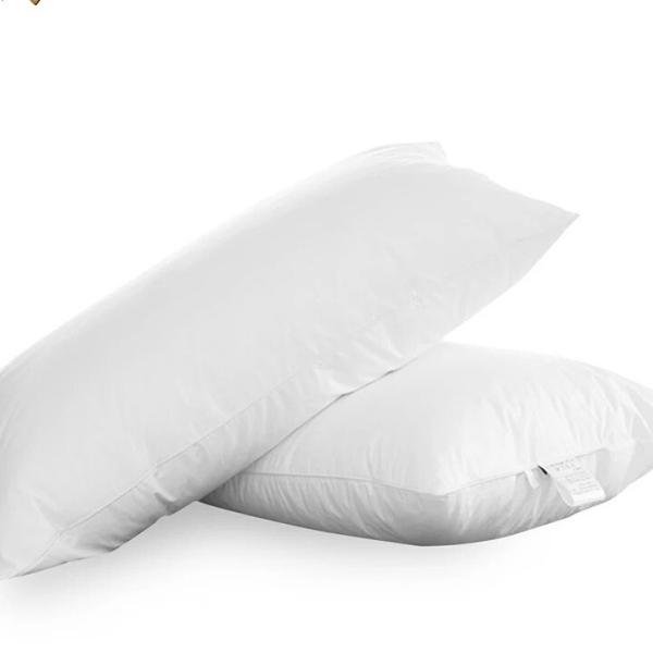 Quality White Hotel Quality Feather Pillows Customized With Woven Technics for sale