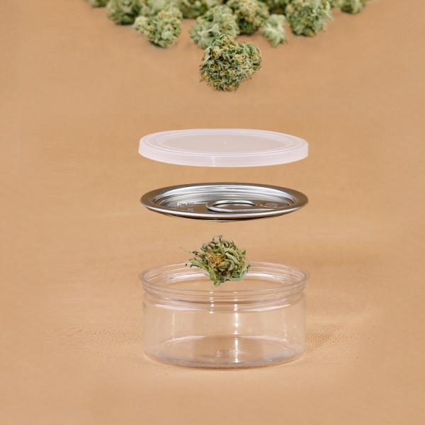 Quality PET Plastic Food Packaging 67mm 100ml Clear Plastic Cylinder for sale