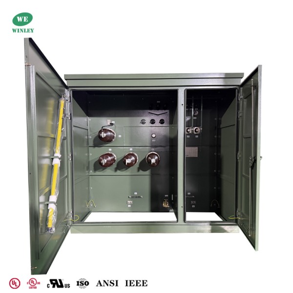 Quality 3 Phase Pad Mounted Transformer 2550kVA 34.5KV To 480V Oil Immersed Power Transformer UL Listed for sale