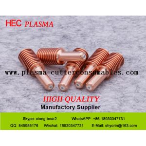Quality PMX65 / PMX85 Plasma consumables torch carbon steel for sale