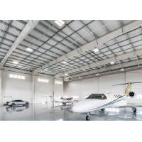 Quality Steel Framed Structures Prefabricated Metal Airplane Hangar Kits With Office for sale