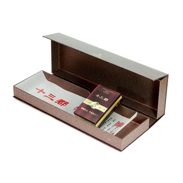 Quality Packaging Craft Paper Custom Cigarette Paper Box Magnet Close for sale