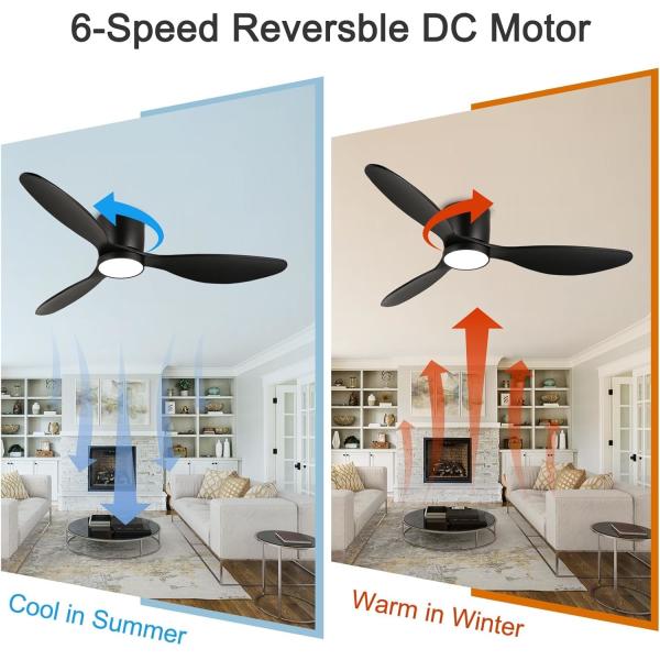 Quality White Black Gold 52 Ceiling Fan With Energy Saving Function for sale
