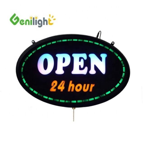 Quality CE ROHS Power Certificate 24 Hours Open LED Neon Bar Sign with Static Animation for sale