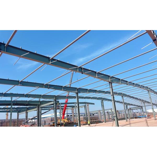 Quality Modern Sturdy Metal Workshop Prefab Steel Buildings With C/Z Galvanized Steel Purlin for sale