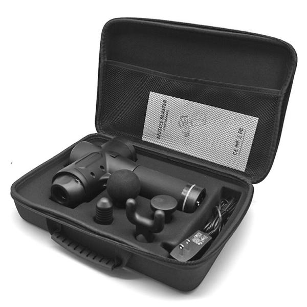 Quality ROHS Brushless Motor Handheld Massager Gun Cordless 30 Speeds LCD Touch Screen for sale