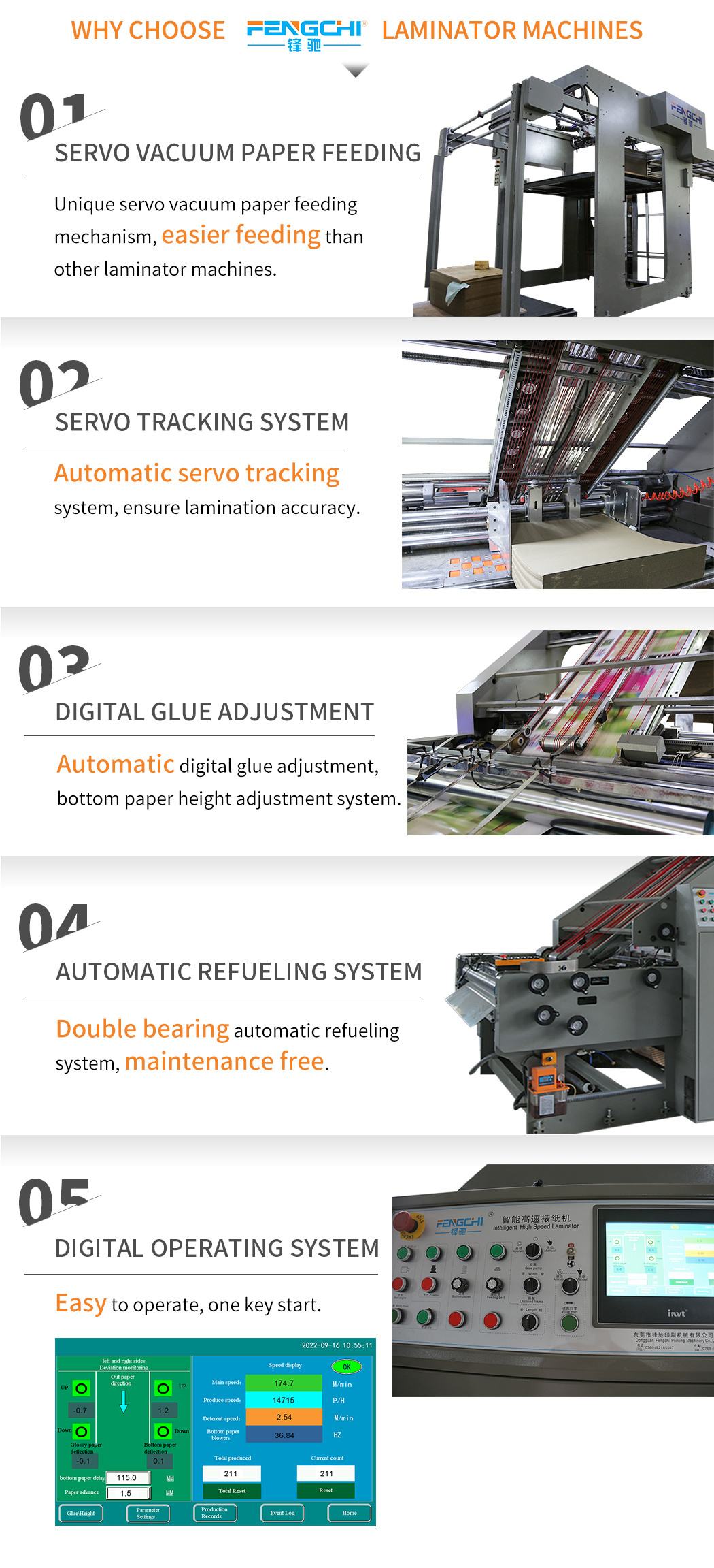 Stable High Speed Time Saving Industrial Flute Laminating Machine for Corrugated Board
