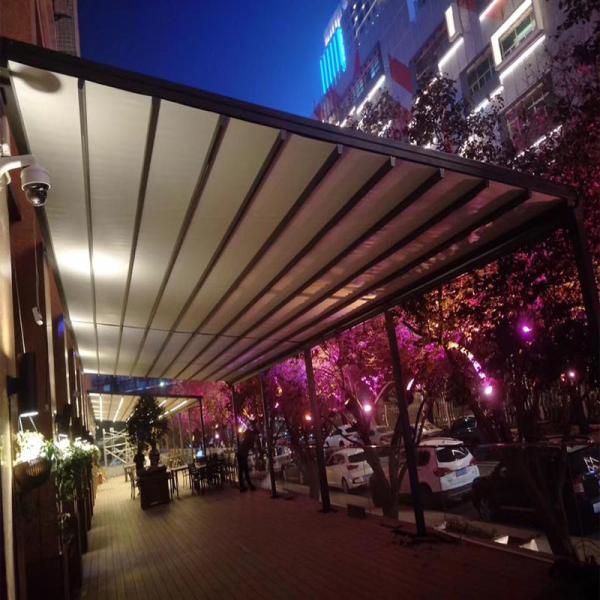 Quality PVC Motorized Louvered Pergola Roof Sunshade Aluminum Patio Covers for sale