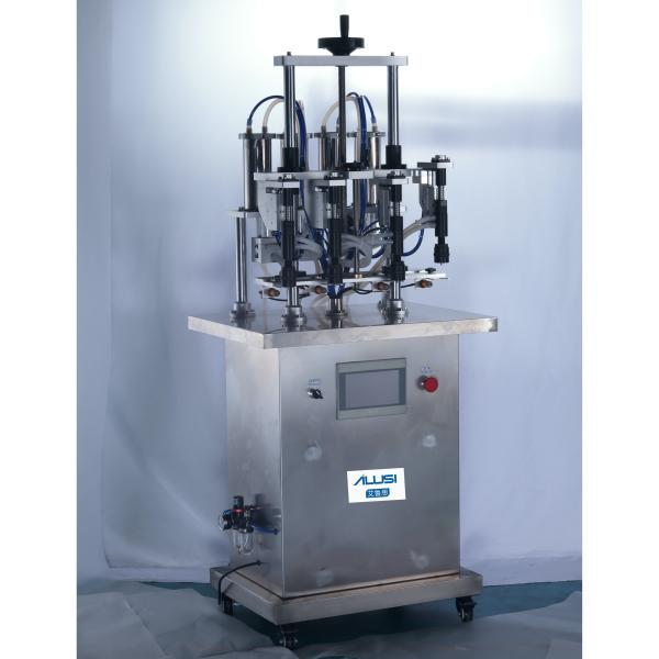 Quality 4 Nozzles Bottle Liquid Filling Machine SUS304 GMP Standard for sale
