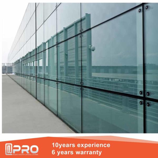 Quality Heatproof Structural Glazing Curtain Wall , Thermal Break Spider Curtain Wall for sale