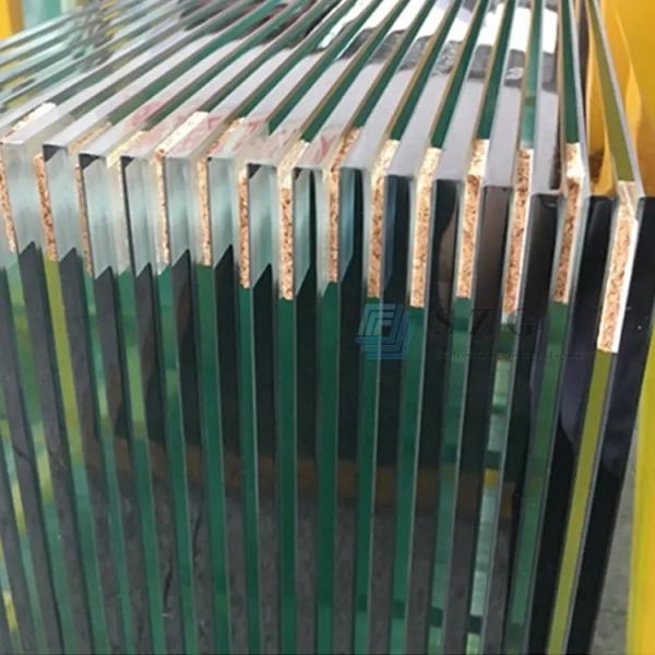 Quality 6mm Tempered Glass with Ground Edge Processing And Driling Holes for sale
