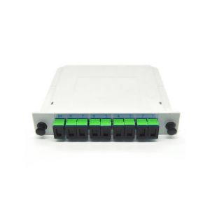 Quality 1x8 SC APC Simplex SM MM Cassette PLC Splitter for sale