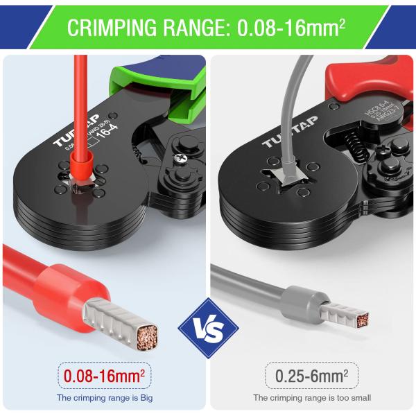 Quality Hexagonal Portable Cable Ferrule Crimper , Lightweight Rope Crimping Tool for sale