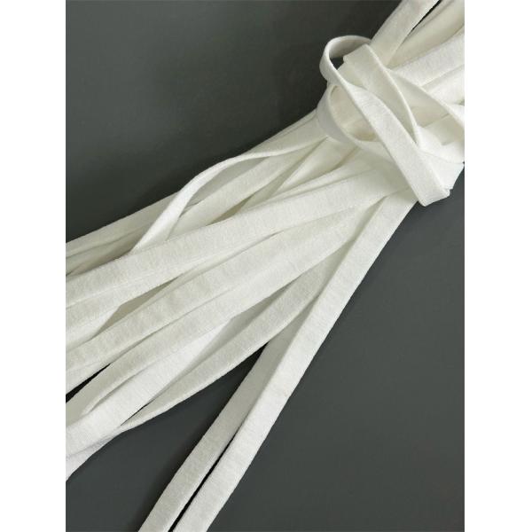 Quality 6mm 6.5mm 7mm 3 Ply Face Mask Flat Ear Loop White Cord Ear Tie Rope for sale
