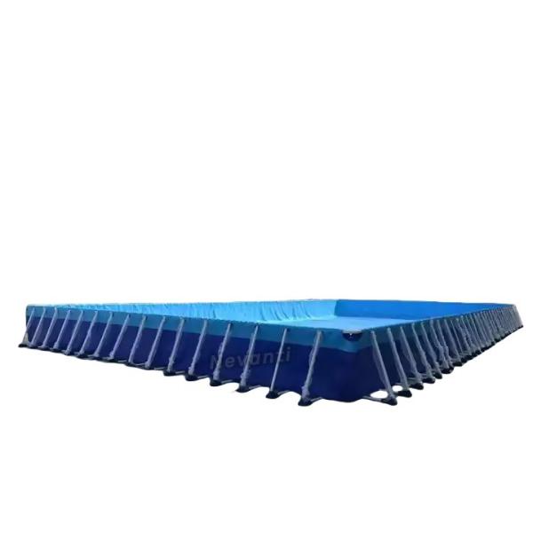Quality Eco-Friendly Outdoor Adult Rectangular Metal Frame Inflatable Pool for Hot Water Park for sale