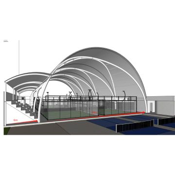 Quality Wheelchair Accessible Padel Tennis Courts Fields Type With PE Fence for sale