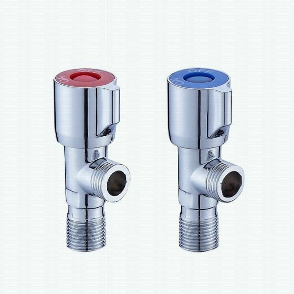 Quality 1/2-Inch Chromed Wall Mounted Toilet Water Stop 90 Degree Round Handle Quick for sale