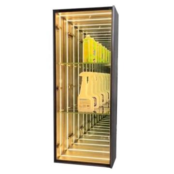 Quality 2024 Glass Jewelry 3D Infinity Mirror Display Case High Brightness LED Light for sale