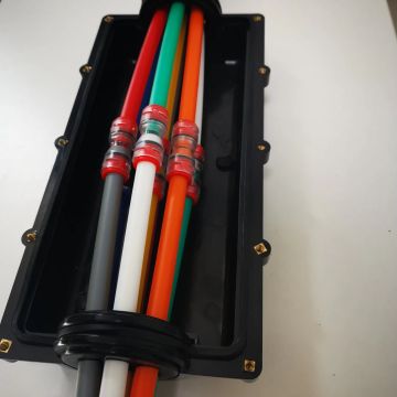 Quality Telecom Ftth Microduct Tube Closure Telecom Joint Closures Networking Fiber for sale