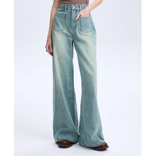 Quality Loose-fit wide-leg design with mid-high waist for sale