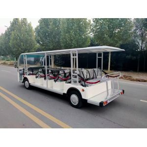 Quality 10-12 Passengers Sightseeing Vehicle with 72V200AH Deep-cycle Battery and Long for sale
