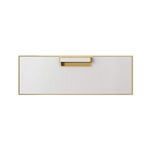 Quality Luxury Wardrobe Cabinet Drawer Front Replacement With Gold Handles for sale