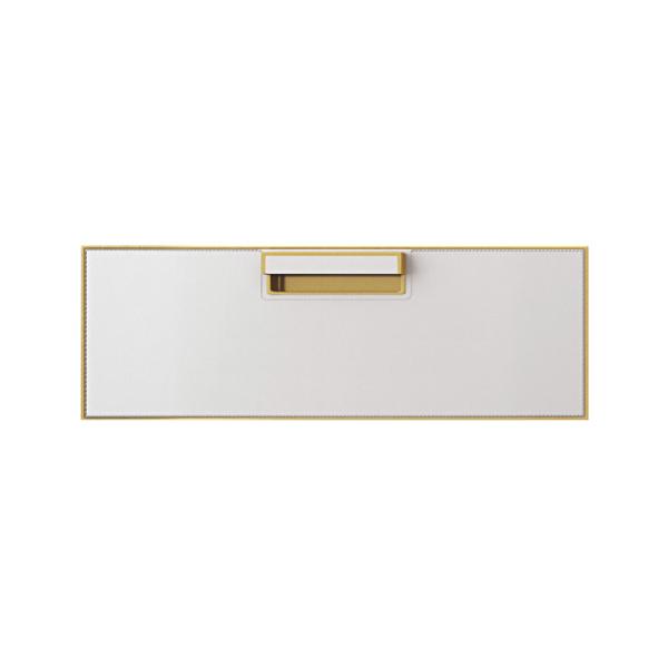Quality Luxury Wardrobe Cabinet Drawer Front Replacement With Gold Handles for sale