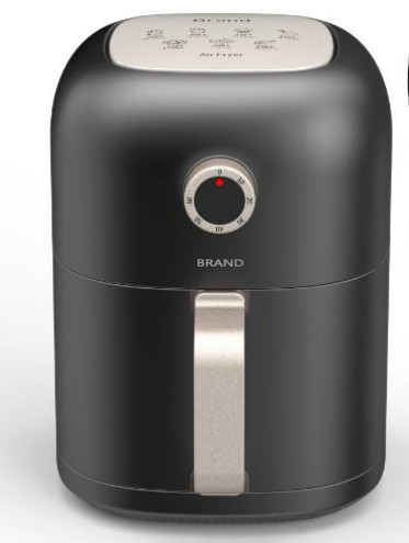 Quality Black 300watt Restaurant Size Air Fryer , 3000ml Automatic Air Fryer for sale