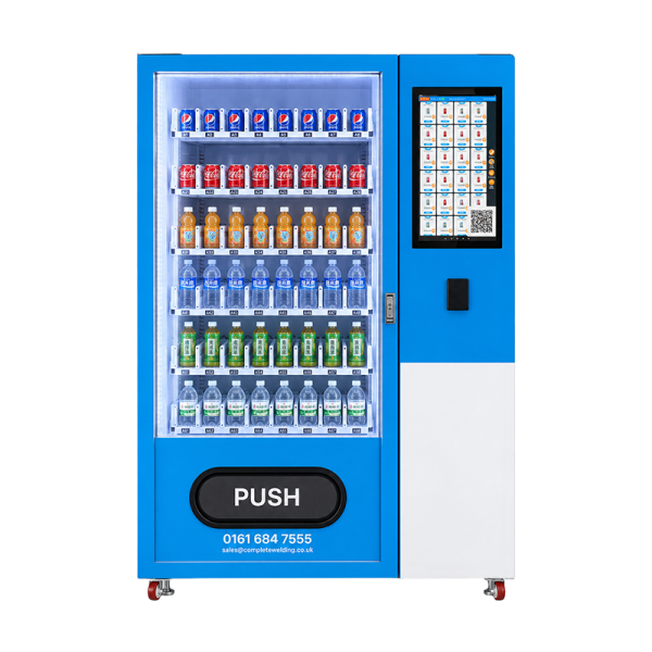 Quality Snack and Drink Vending Machine with Side Cabinet Locker Card Reader for Small for sale