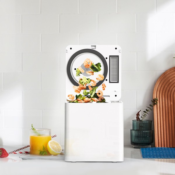 Quality Quiet Compact Electric Food Waste Composting Machine Stainless Steel Grinding for sale