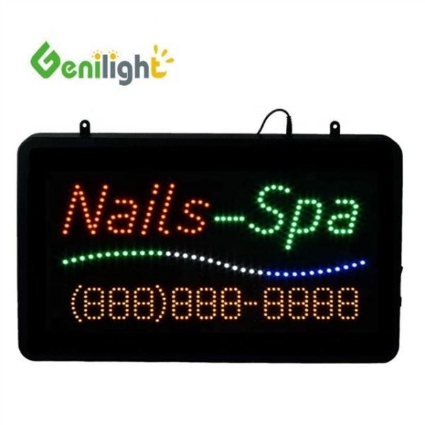 Quality Rectangle Indoor Open LED Sign with Telephone Telephone Function 3 Kind Change for sale